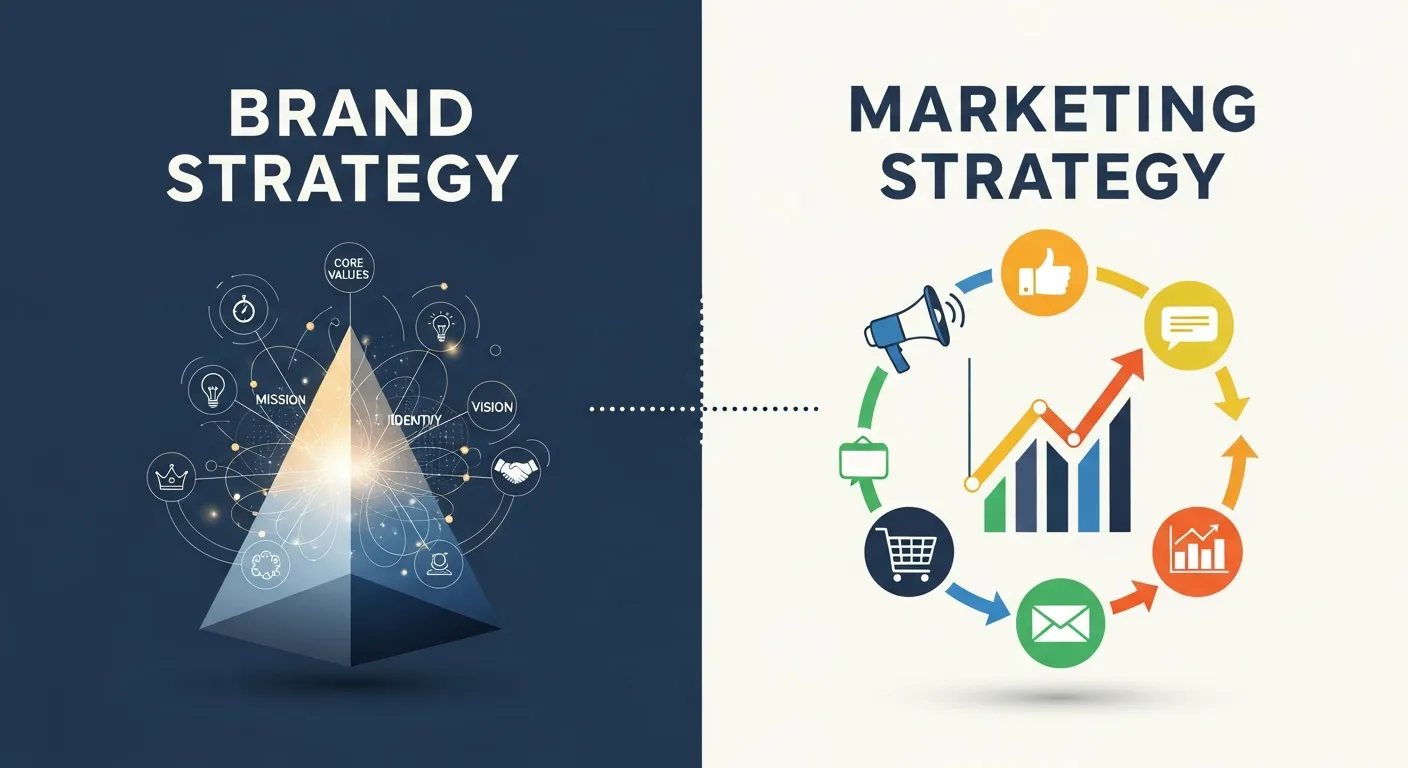 Brand Strategy vs Marketing Strategy: A Guide for Leaders